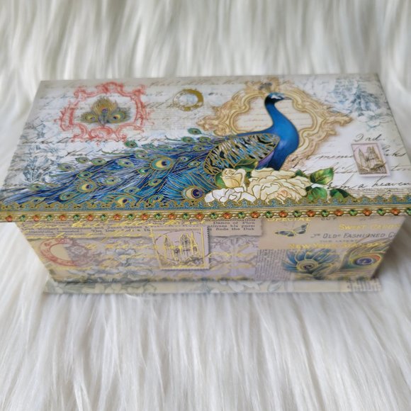 Storage & Organization | Peacock Themed Music Boxtrinket Box | Poshmark
